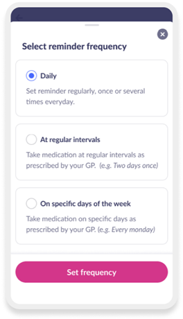 Medication reminders (iOS and Android) | Patient Access Support Portal