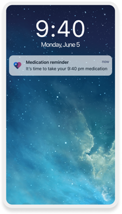 Medication reminders (iOS and Android) | Patient Access Support Portal